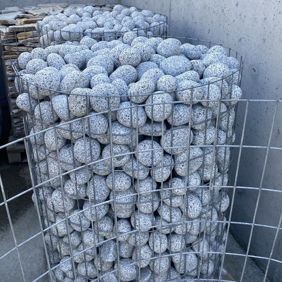 Silver Granite Balls Pebbles | Decorative Stones for Gardens