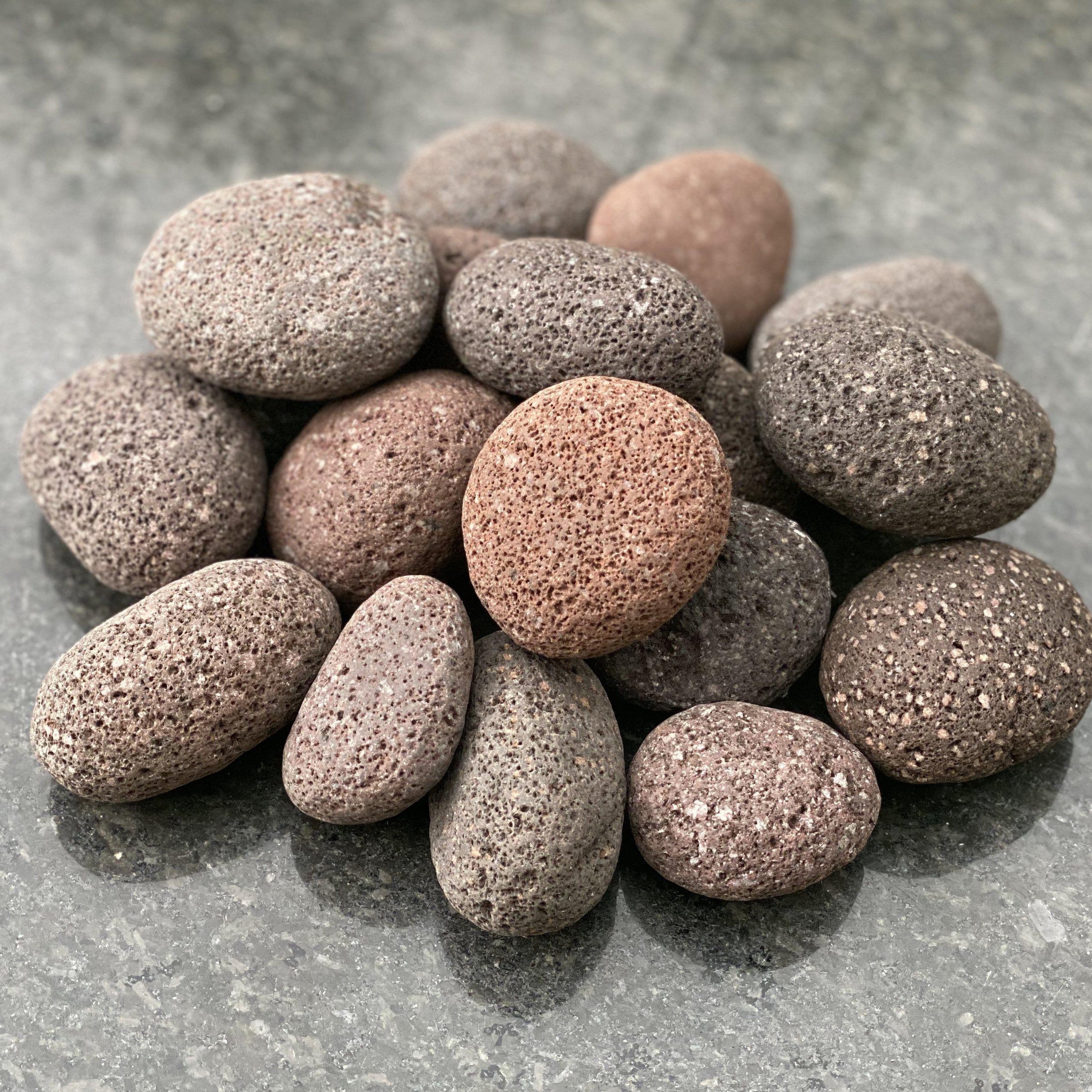 Red Lava Pebbles visit Stones4Gardens