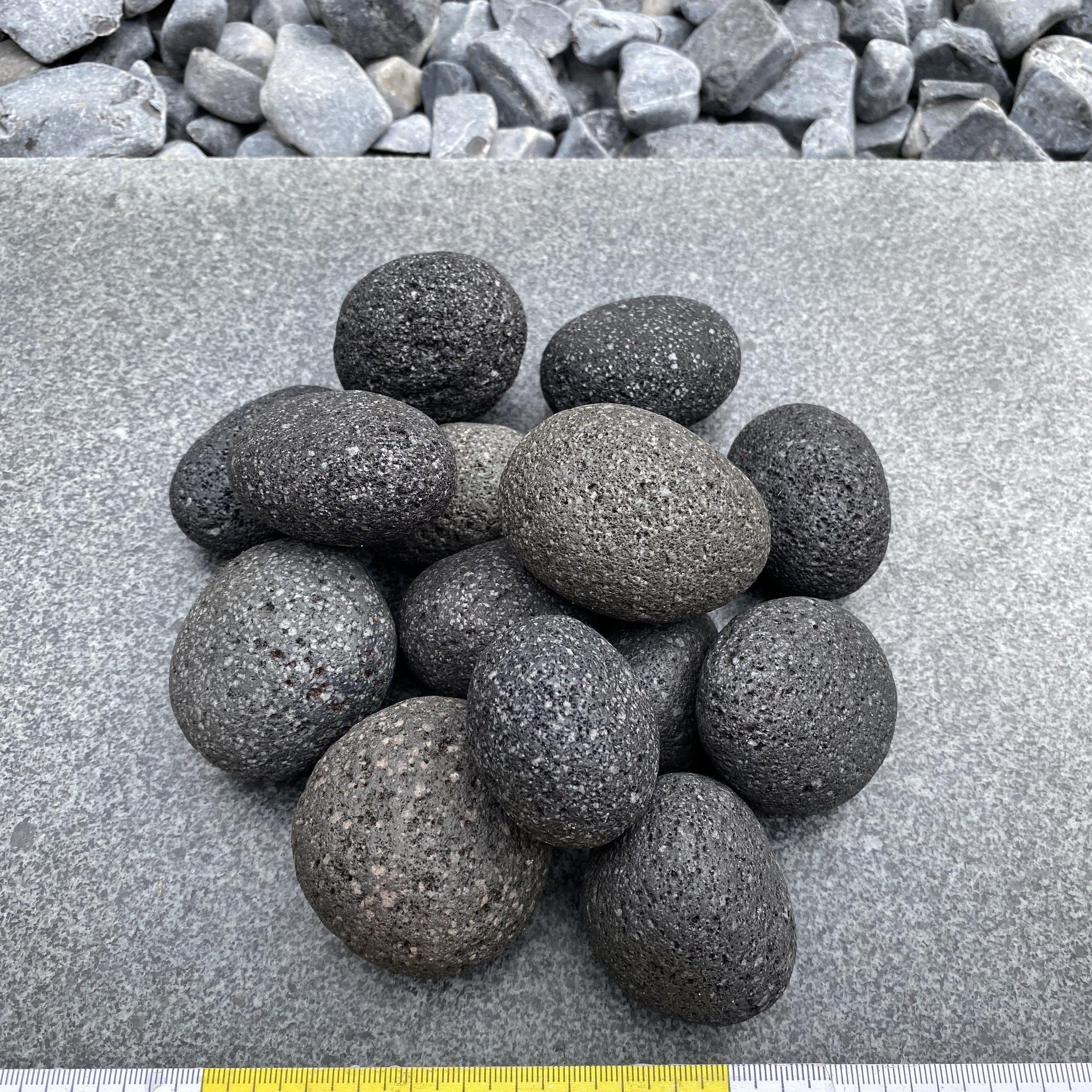 Black Lava Pebbles visit Stones4Gardens